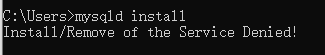 windows安装mysql出现Install/Remove of the Service Denied!错误的解决办法-CSDN博客