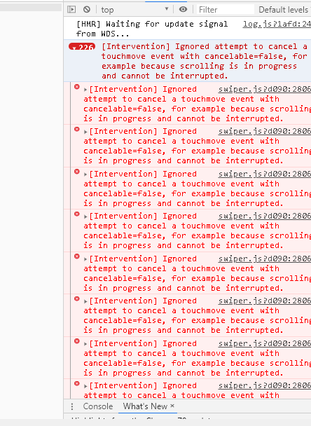 [Intervention] Ignored attempt to cancel a touchmove event with cancelable=f-CSDN博客