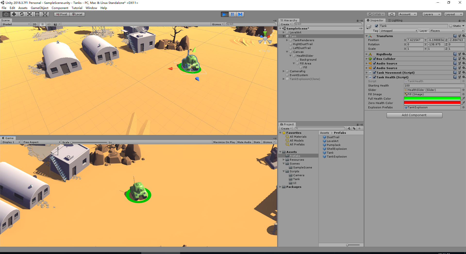 Unity3D游戏开发案例学习——Tanks！（基本完结）_unity 案例练习-CSDN博客