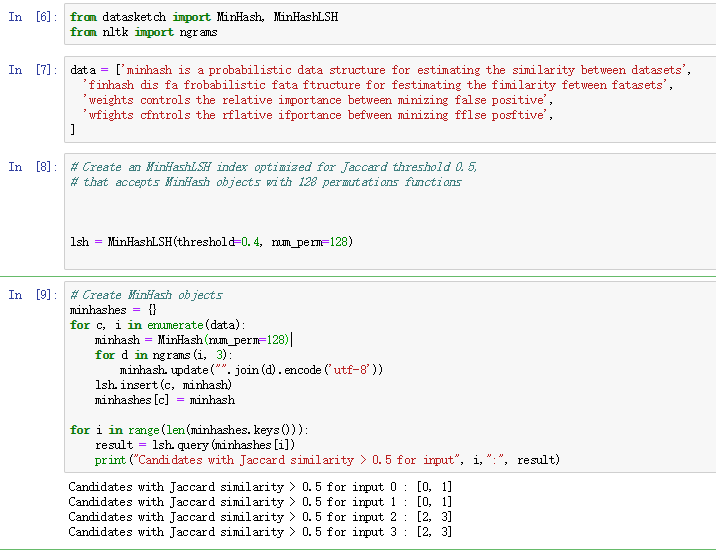 Python的datasketch库中的MinHashLSH-CSDN博客