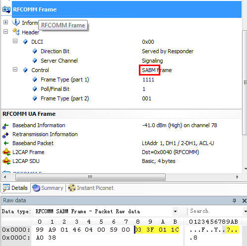 蓝牙（五）RFCOMM协议_rfcomm sabm-CSDN博客