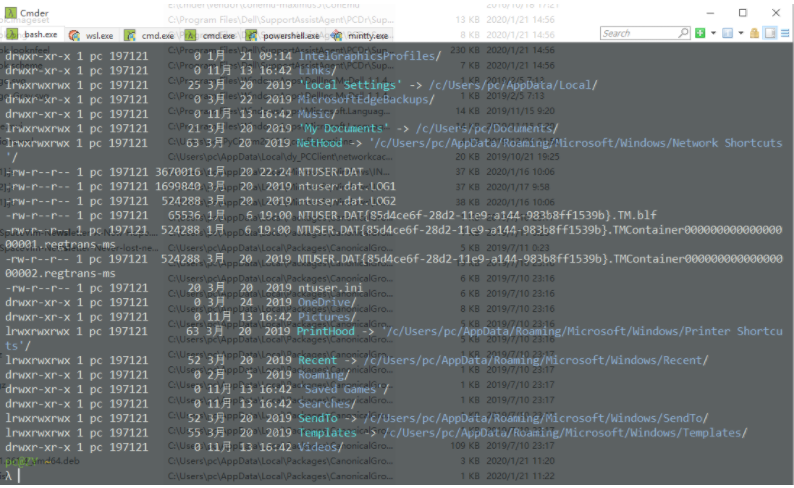 win10下cmder加wsl的多终端配置使用-CSDN博客