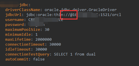 java.sql.SQLException: Invalid Oracle URL specified——application.yml 配置文件中Oracle jdbcUrl正确配置格式 ...