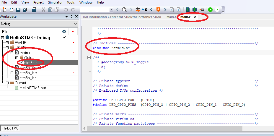 STM8S开发入门之使用EWSTM8(IAR STM8S)新建工程点亮一个LED（基于STM8S001J3）_stm8s001j3标准库下载-CSDN博客