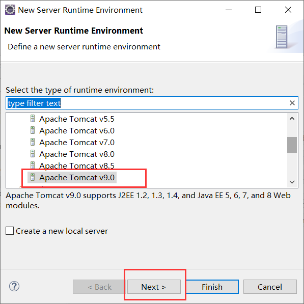 在eclipse上配置tomcat（包括解决找不到server，配置8.0以上版本）_esclipse配置runtime environment里面没有tomcat service只有v-CSDN博客