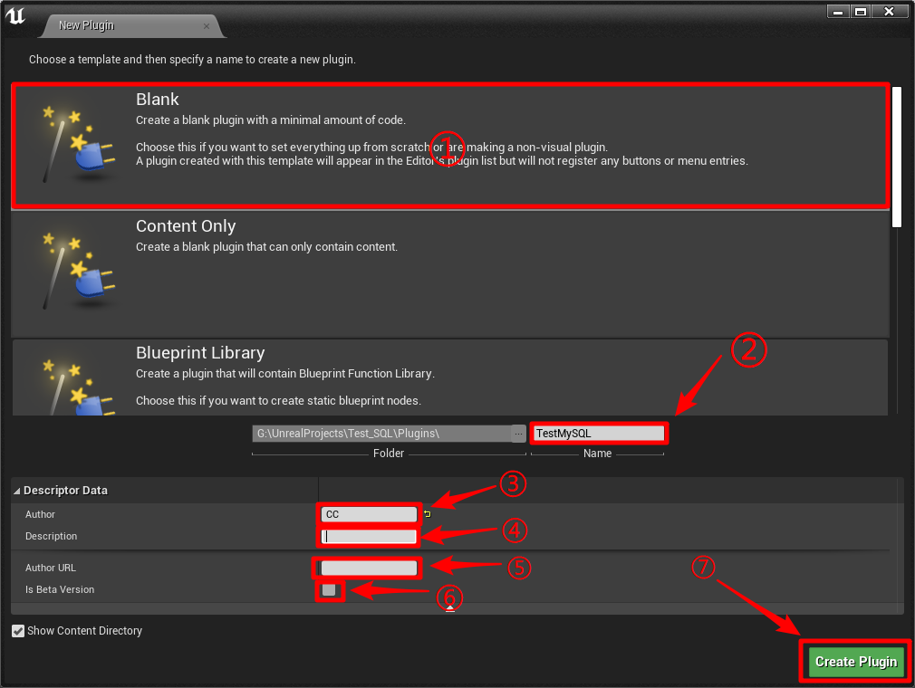 UE4连接MySQL数据库插件开发之创建插件__编程小萌新&的博客-CSDN博客_ue4插件开发