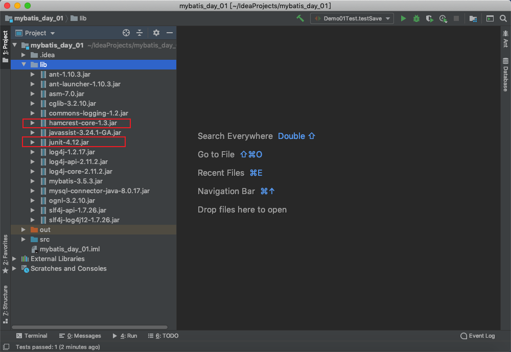 Mybatis框架之创建第一个项目（IDEA）_idea中lib文件夹标记-CSDN博客
