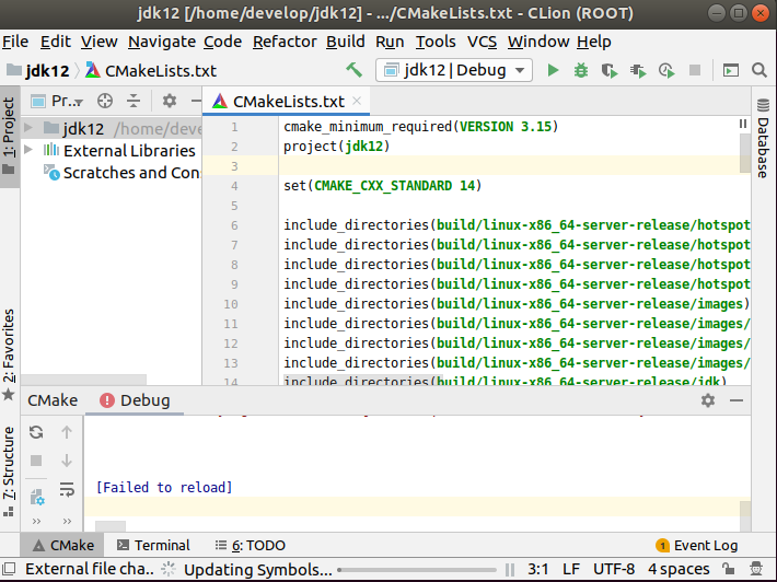 使用CLion调试OpenJDK12源码_clion + ubantu 远程调试jdk12-CSDN博客