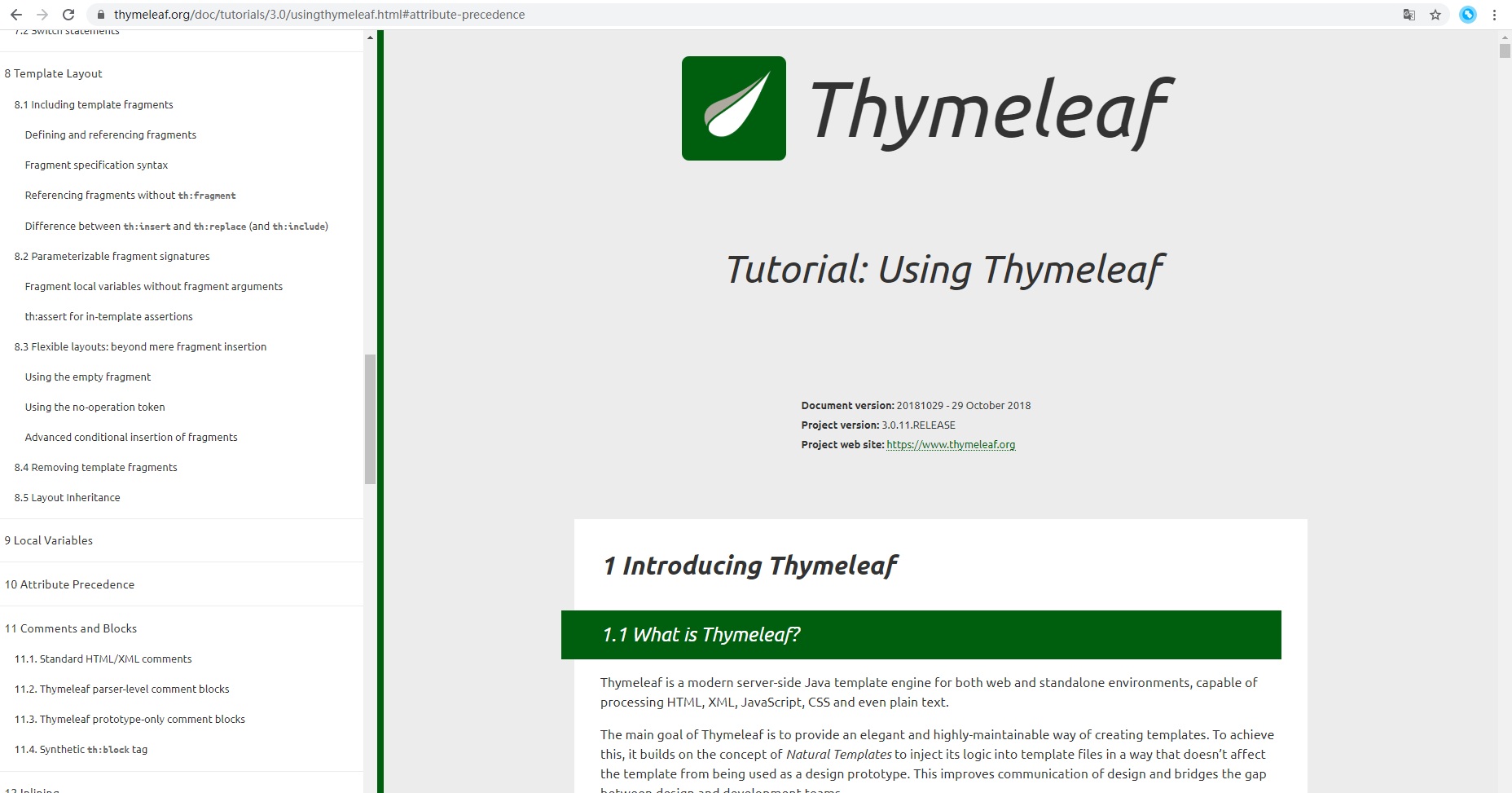 【springboot】springboot、themeleaf 官方文档地址spring Boot Reference Documentation页面在哪 Csdn博客 