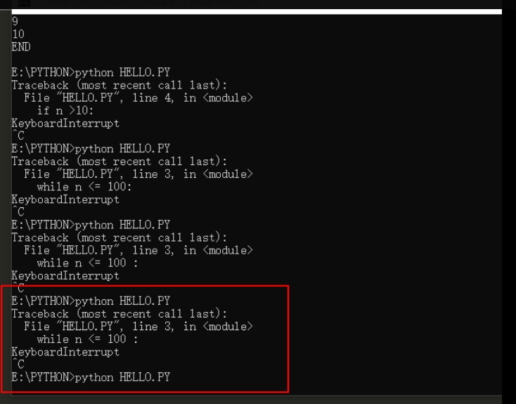 PYTHON代码运行分别为IndentationError: unindent does not match any outer ...