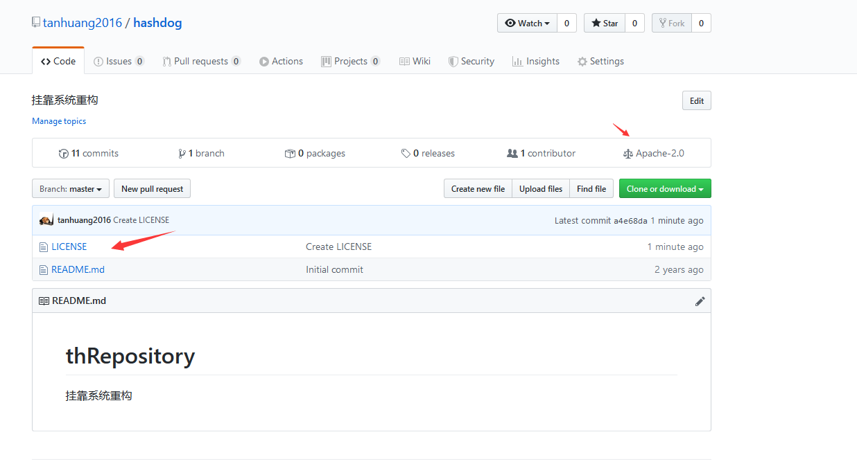 GitHub为项目添加LICENSE协议_git add license-CSDN博客