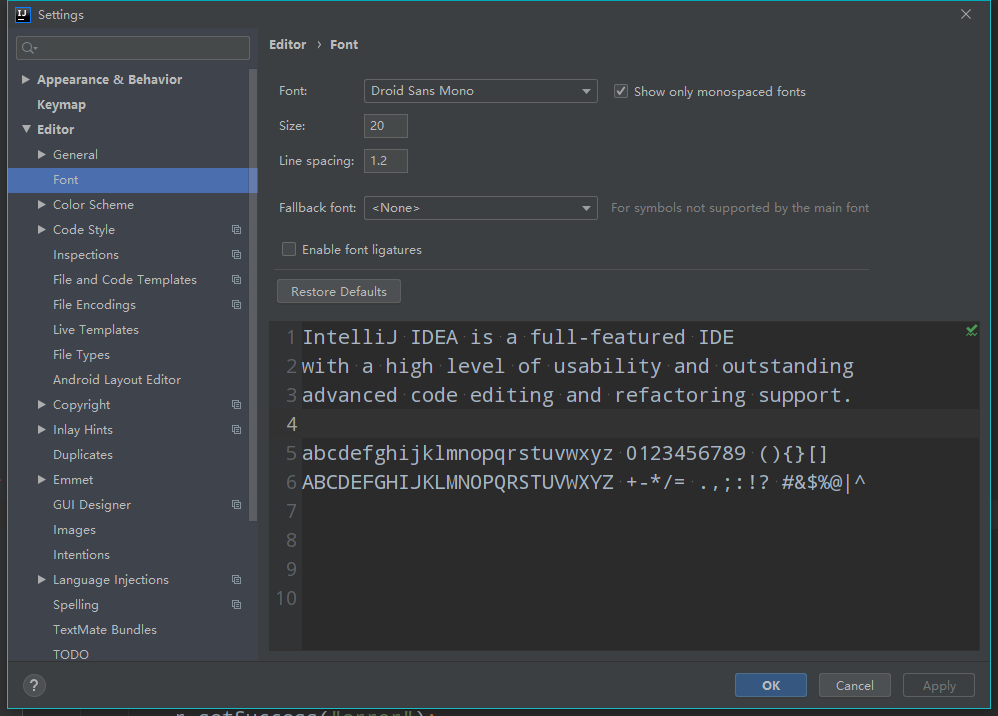 jetbrains mono字体安装方法（LInux Windows MacOS系统）_jetbrains mono medium nerd ...