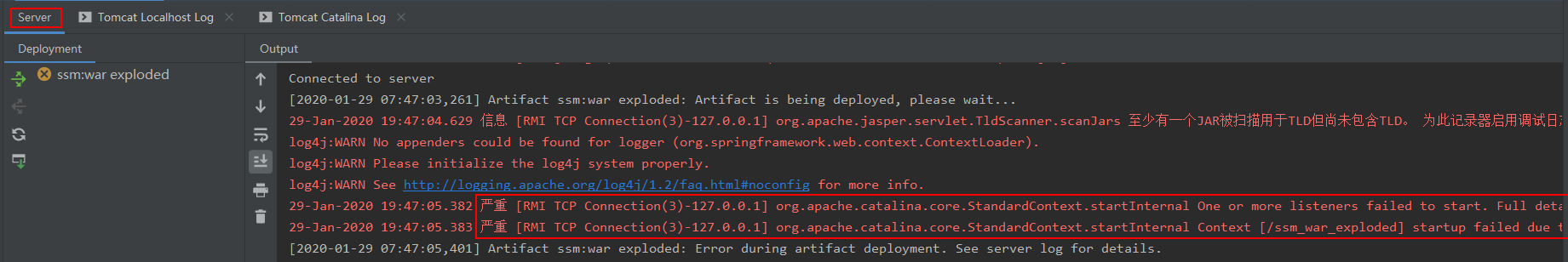 IDEA|报错org.apache.catalina.core.StandardContext.startInternal One or more listeners-CSDN博客
