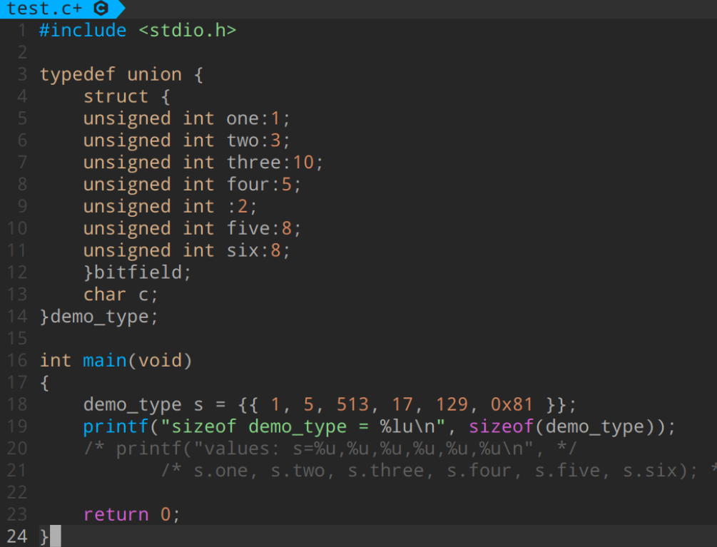 C中的struct，union，Bit Filed以及内存对齐_c union bit-CSDN博客