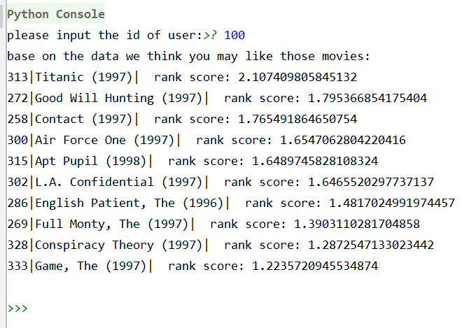 采用ml-100k数据集用Python实现电影推荐系统_ml100k-CSDN博客