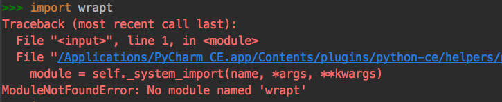 python已安装wrapt包却提示报错ModuleNotFoundError: No module named 'wrapt'-CSDN博客