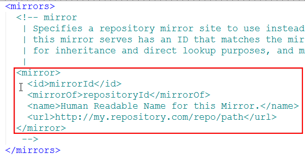 Maven modify the remote repository configuration - Programmer Sought