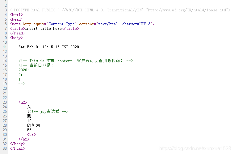 Javaweb Jsp语法(注释、变量和方法声明、表达式、jsp指令、jsp动作)其中变量和方法声明、表达式 Csdn博客