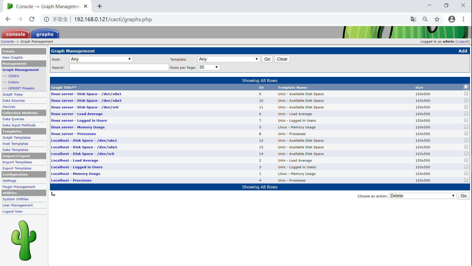 Cacti安装之二 （web界面在线安装）以及界面介绍_cacti界面-CSDN博客