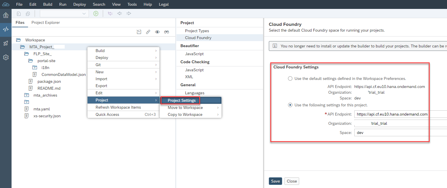 配置SAP Web IDE连接Cloud Foundry的两种方式_web运行的时候出现cloud foundry-CSDN博客