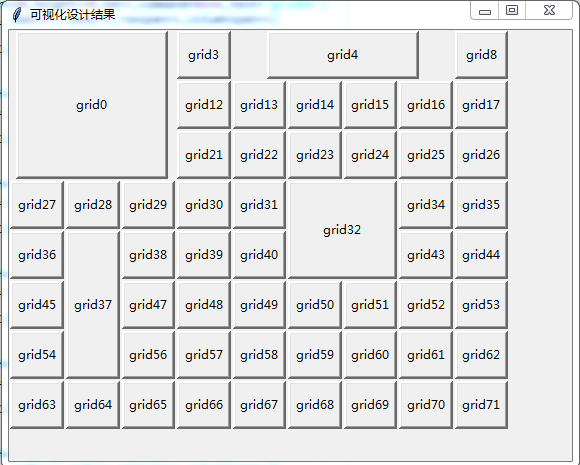 Use Tkinter to create GUI development tools (28) Grid layout and code ...