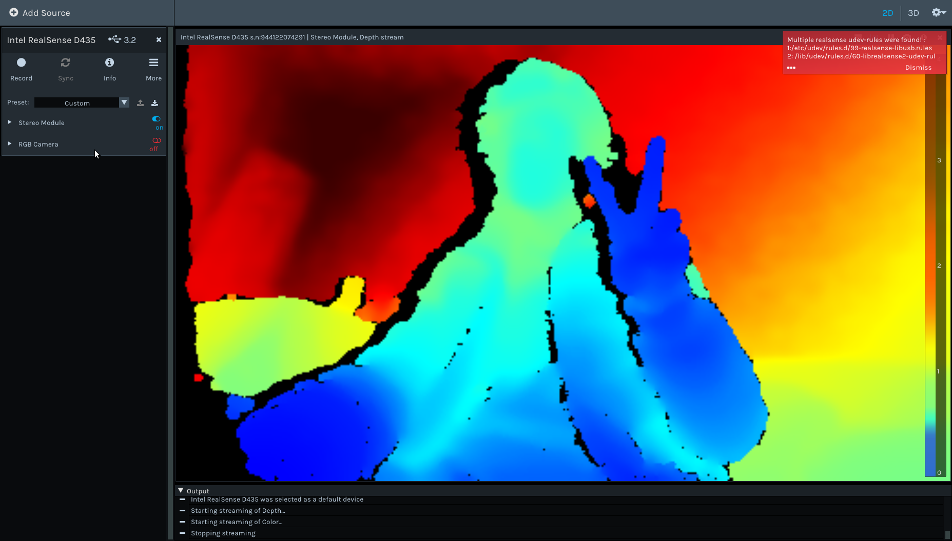 Intel RealSense: No Frames Received, depth stream start failure - 程序员大本营
