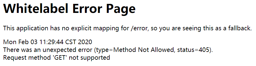 Request method 'GET' not supported解决方式-CSDN博客