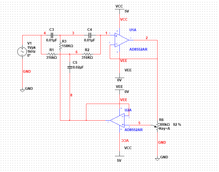 滤除50HZ工频干的滤波电路及其仿真_50hz工频干扰的消除电路-CSDN博客