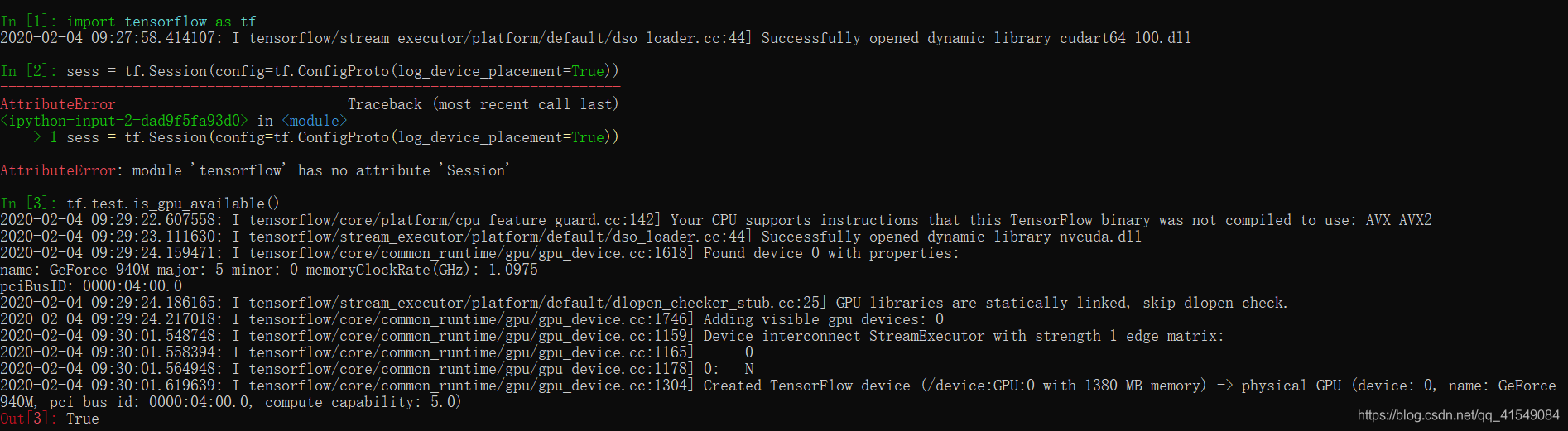 Win10下安装tensorflow20 Gpu踩过的坑 Csdn博客