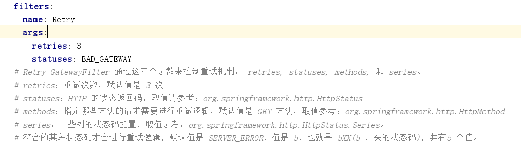 SpringCloud Gateway retry router filter - Programmer Sought