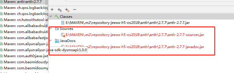 IDEA中Sources、JavaDocs路径是红色的_idea中sourse和javadocs爆红-CSDN博客