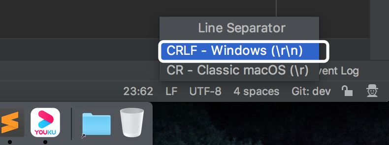 使用IDEA提交代码时提示You are about to commit CRLF line separators to the Git repository-CSDN博客