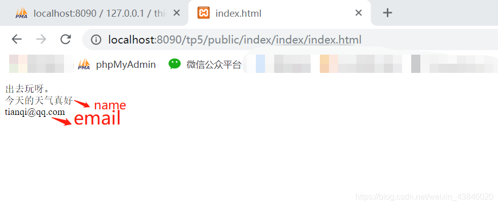 Thinkphp 入门操作4总结 视图 模板赋值和模板渲染indexassign Csdn博客