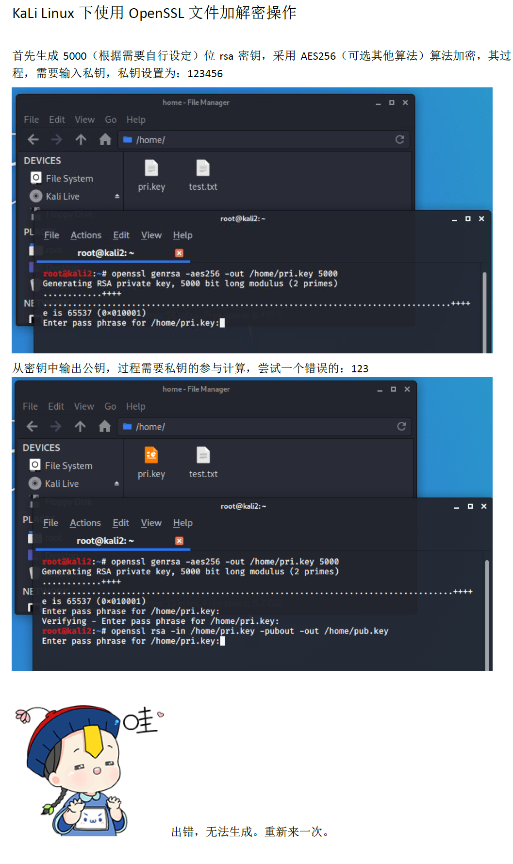 KaLi Linux下使用OpenSSL文件加解密操作_kali openssl-CSDN博客