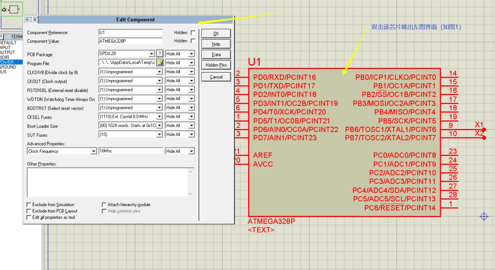 arduino simulated on Proteus simulation software configuration issues ...