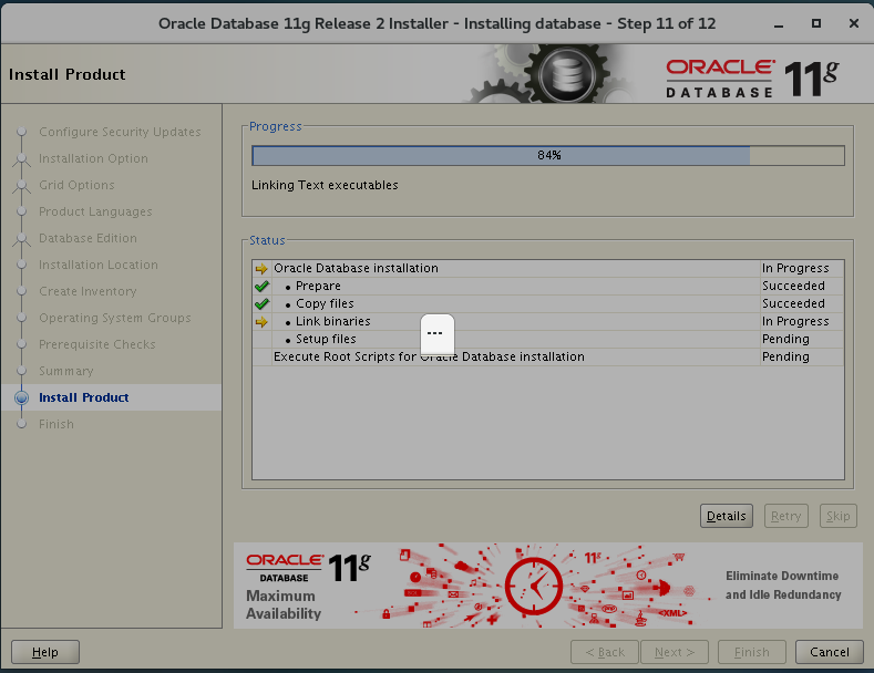 Centos7安装Oracle11g及可能遇到的问题(最详细的操作过程)_os kernel parameter semmni-CSDN博客