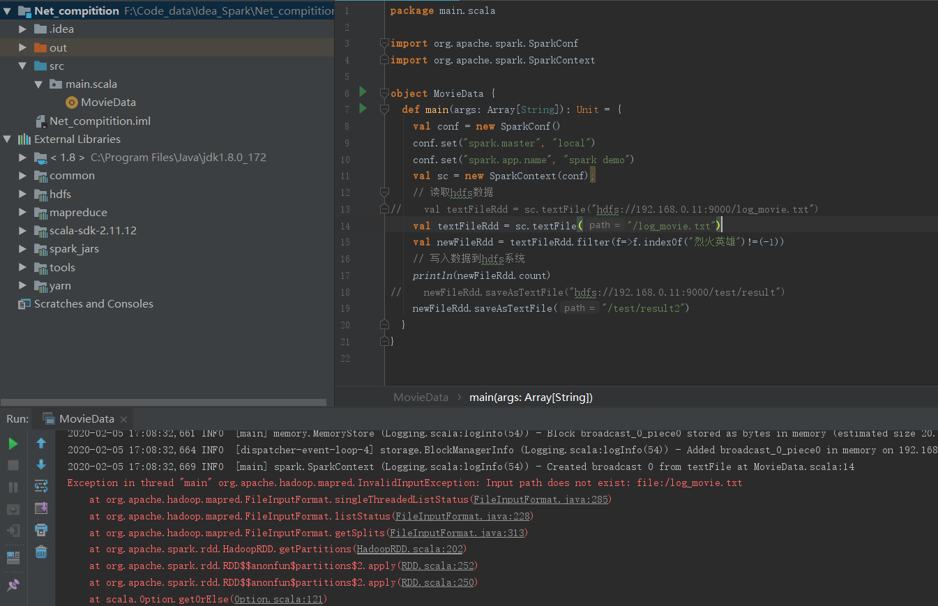 Idea本地运行spark，操作HDFS（spark-without-hadoop版的spark）_spark without hadoop-CSDN博客