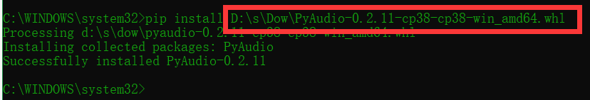 python3.8和3.7手动下载whl文件并进行安装pyaudio_pyaudio下载-CSDN博客