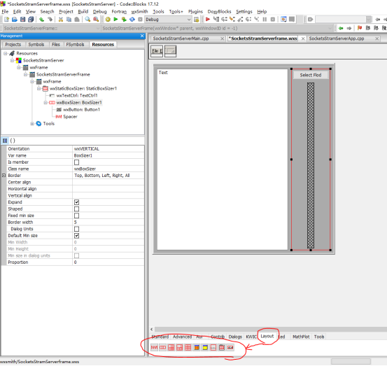 CodeBlocks 使用布局控件进行UI设计_code blocks 控件-CSDN博客