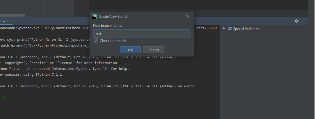 pycharm里使用git，github全部流程之创建分支与合并分支_pucharm上的分支是什么意思-CSDN博客