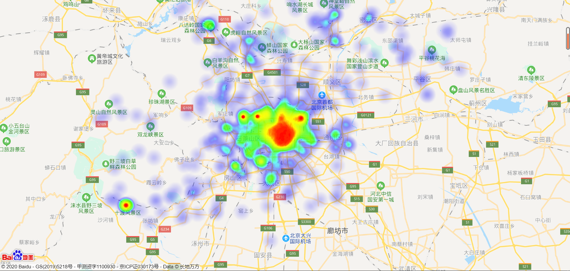 多种方法实现热力图（百度API、ArcGIS API、leaflet API 和 QGIS、Kepler.gl_百度热力图 开发-CSDN博客