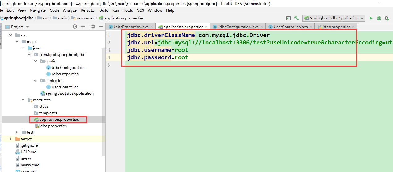 SpringBoot加载配置文件的几种方式（加载JDBC配置文件）_jdbc.config springboot-CSDN博客