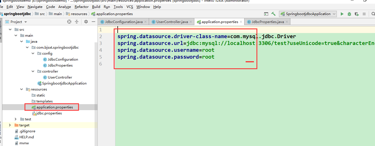 SpringBoot加载配置文件的几种方式（加载JDBC配置文件）_jdbc.config springboot-CSDN博客