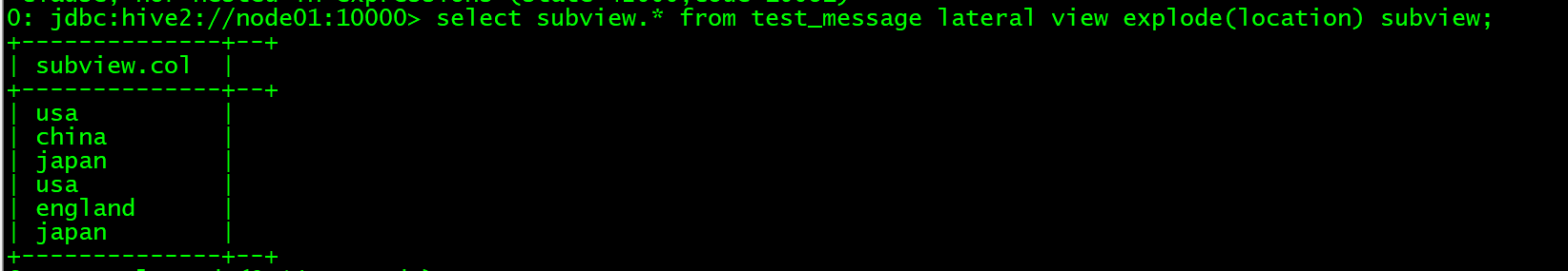 UDTF's are not supported outside the SELECT clause, nor nested in expressions (state=42000,code ...