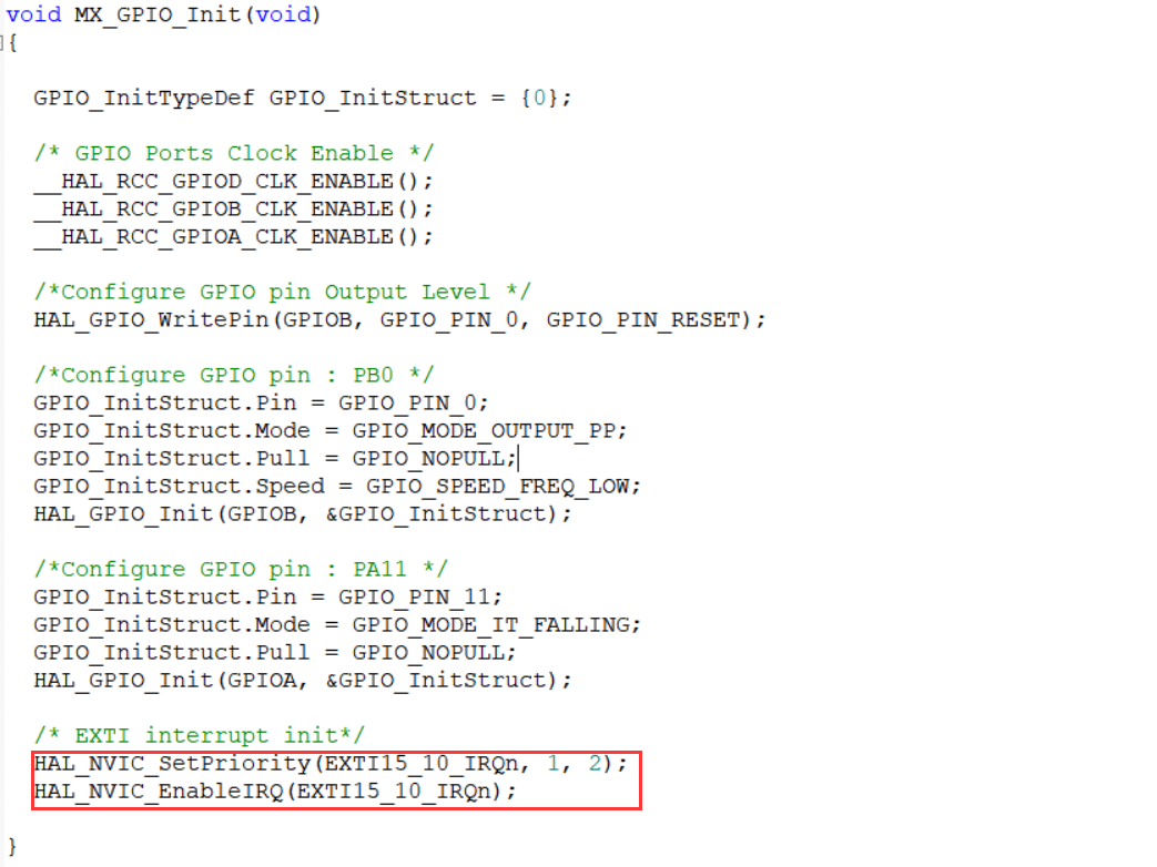 STM32 HAL库 CubeMX教程（四）按键外部中断_stm32f103 hal 外部中断-CSDN博客