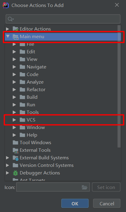 IDEA中添加和更改Git的push\pull\add\commit的快捷方式（图标）_idea工具栏添加git比对图标-CSDN博客