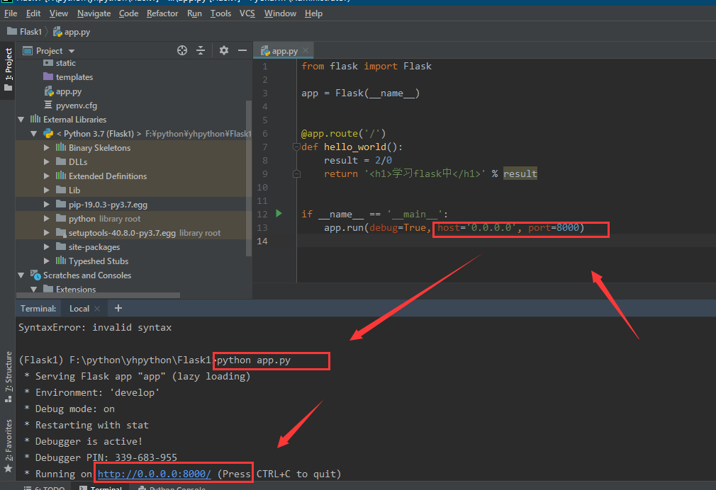Flask 1（开始入门）_警告: 需要 flask >= 1.0-CSDN博客
