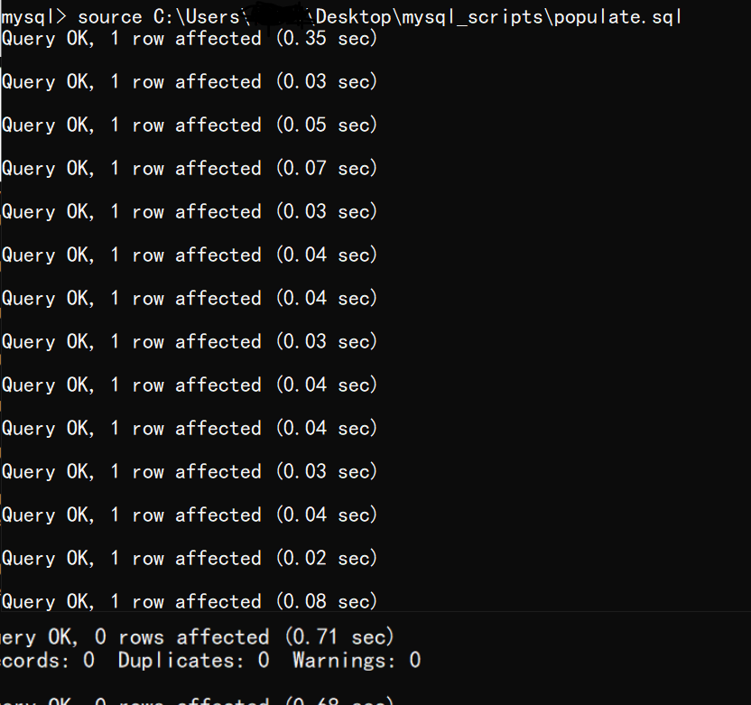 《MySQL必知必会》导入数据库、填充数据流程_数据库的populate-CSDN博客
