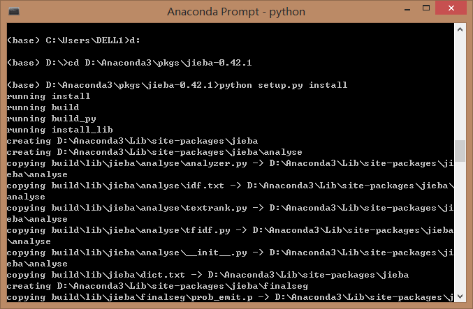 Python-安装jieba库步骤及可能遇到的问题_jieba库官网-CSDN博客